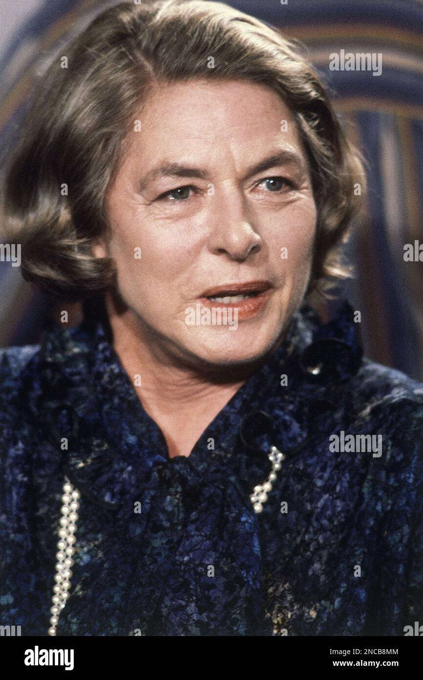 Swedish actress Ingrid Bergman as she appeared on TV in Paris, France ...
