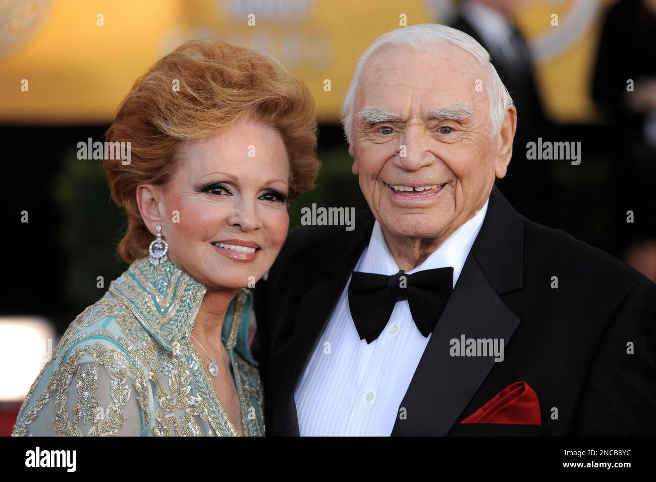 Ernest Borgnine, right, and wife Tova Borgnine arrives at the 17th ...