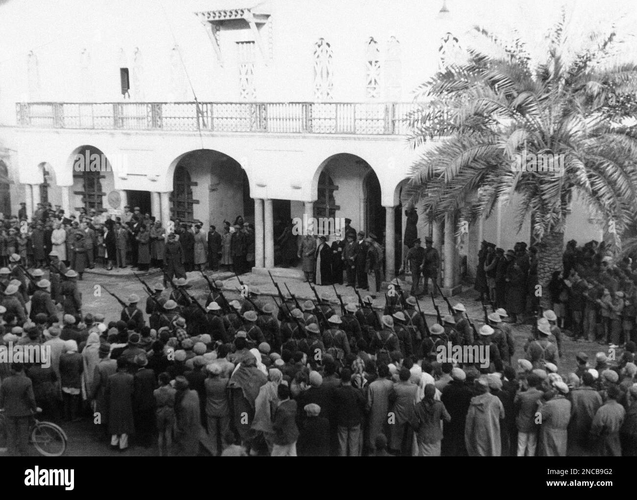 General view of the Handing Over Ceremony in the Main Square in front ...