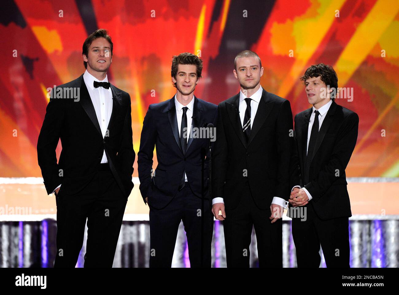 The cast of "The Social Network" from left, Armie Hammer, Andrew ...