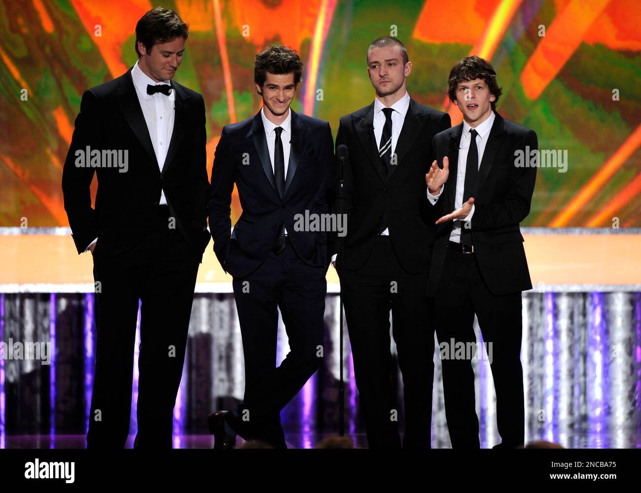 The cast of "The Social Network" from left, Armie Hammer, Andrew ...