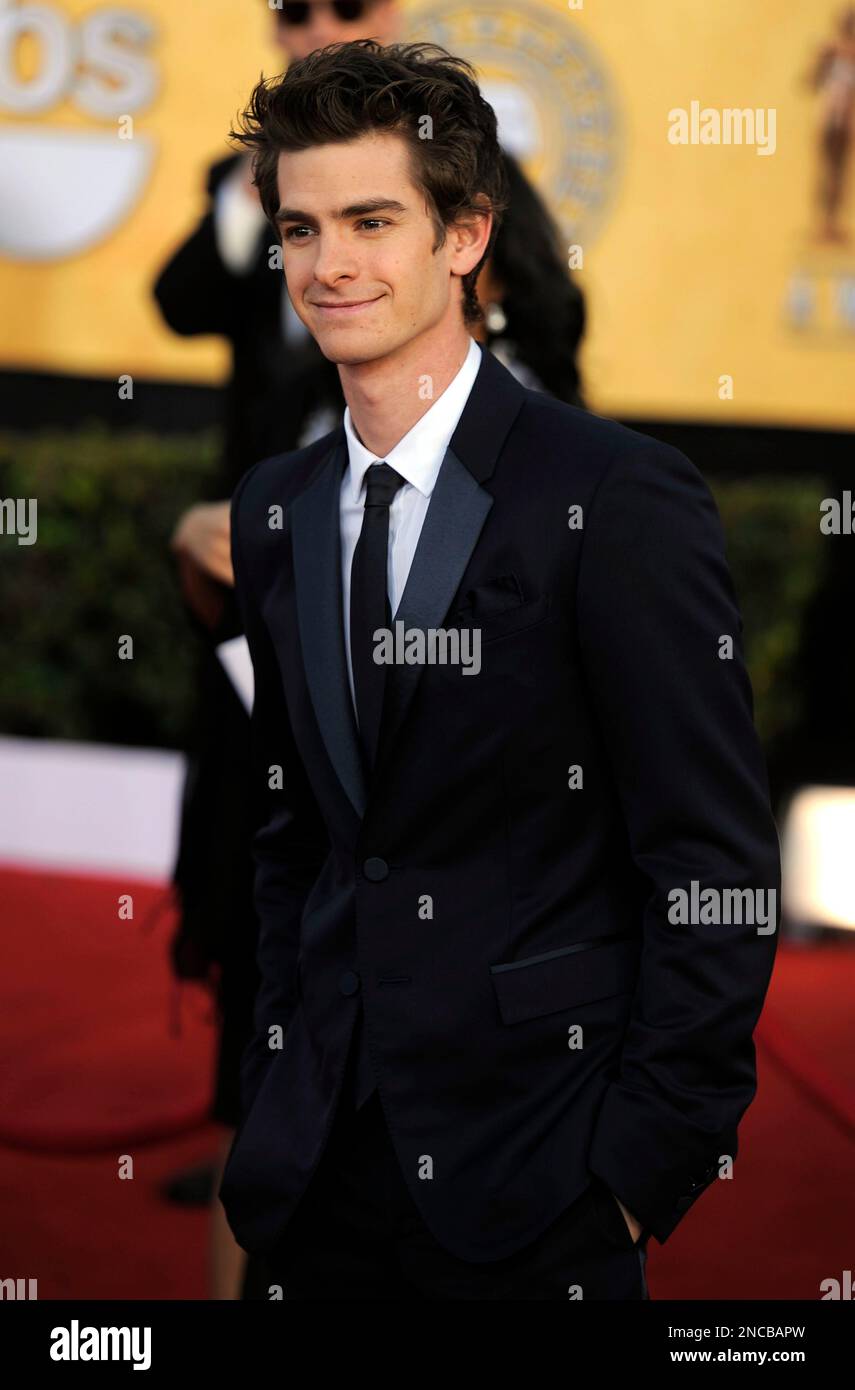 Andrew Garfield arrives at the 17th Annual Screen Actors Guild Awards ...