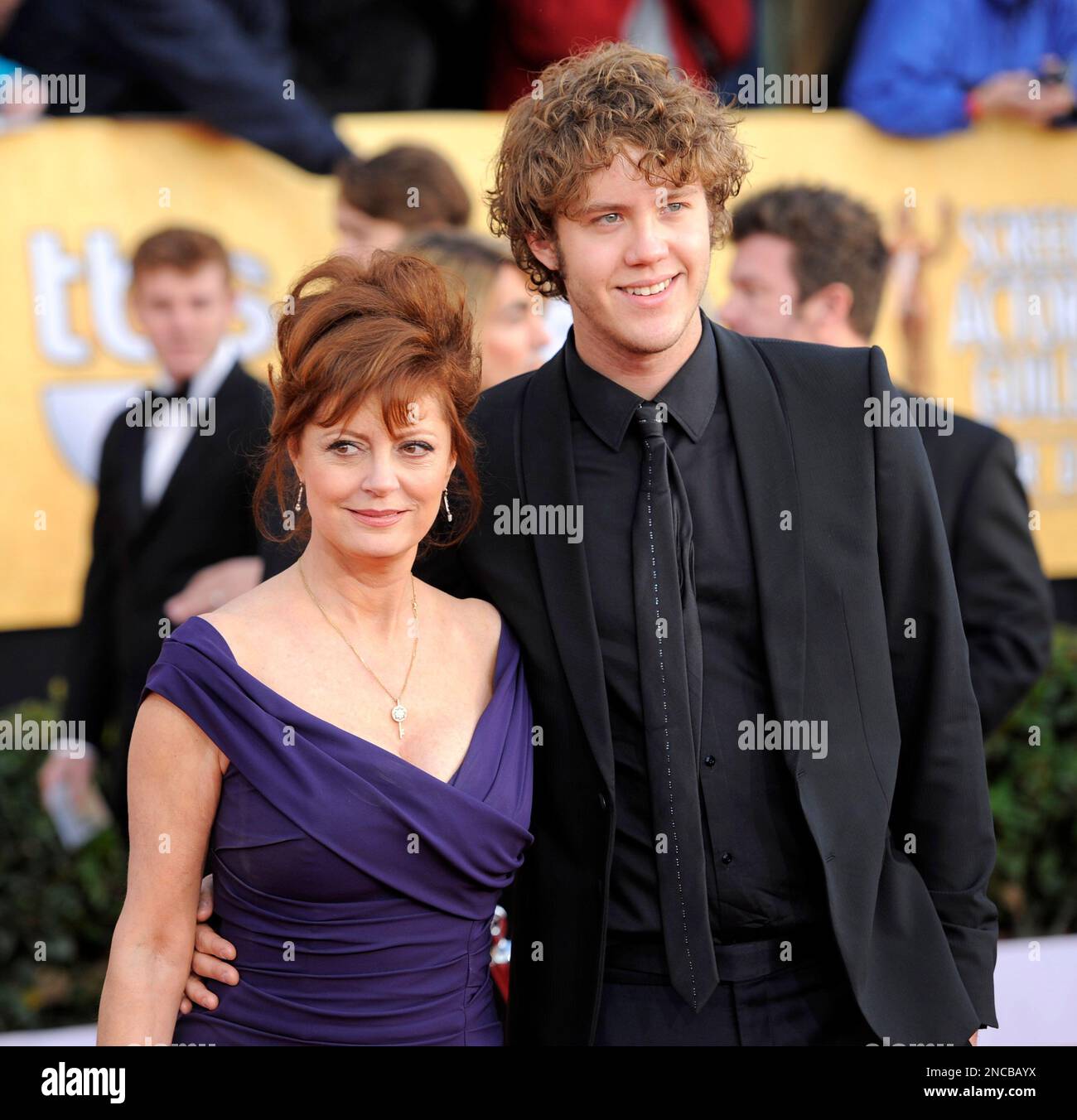 Susan Sarandon and her son Jack Henry Robbins arrive at the 17th Annual ...
