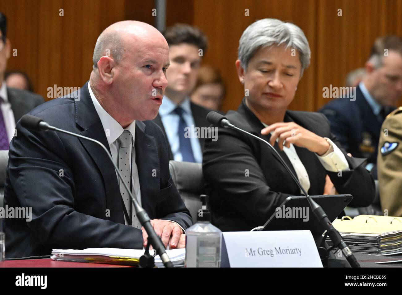 Department of Defence Secretary Greg Moriarty and Minister for Foreign ...