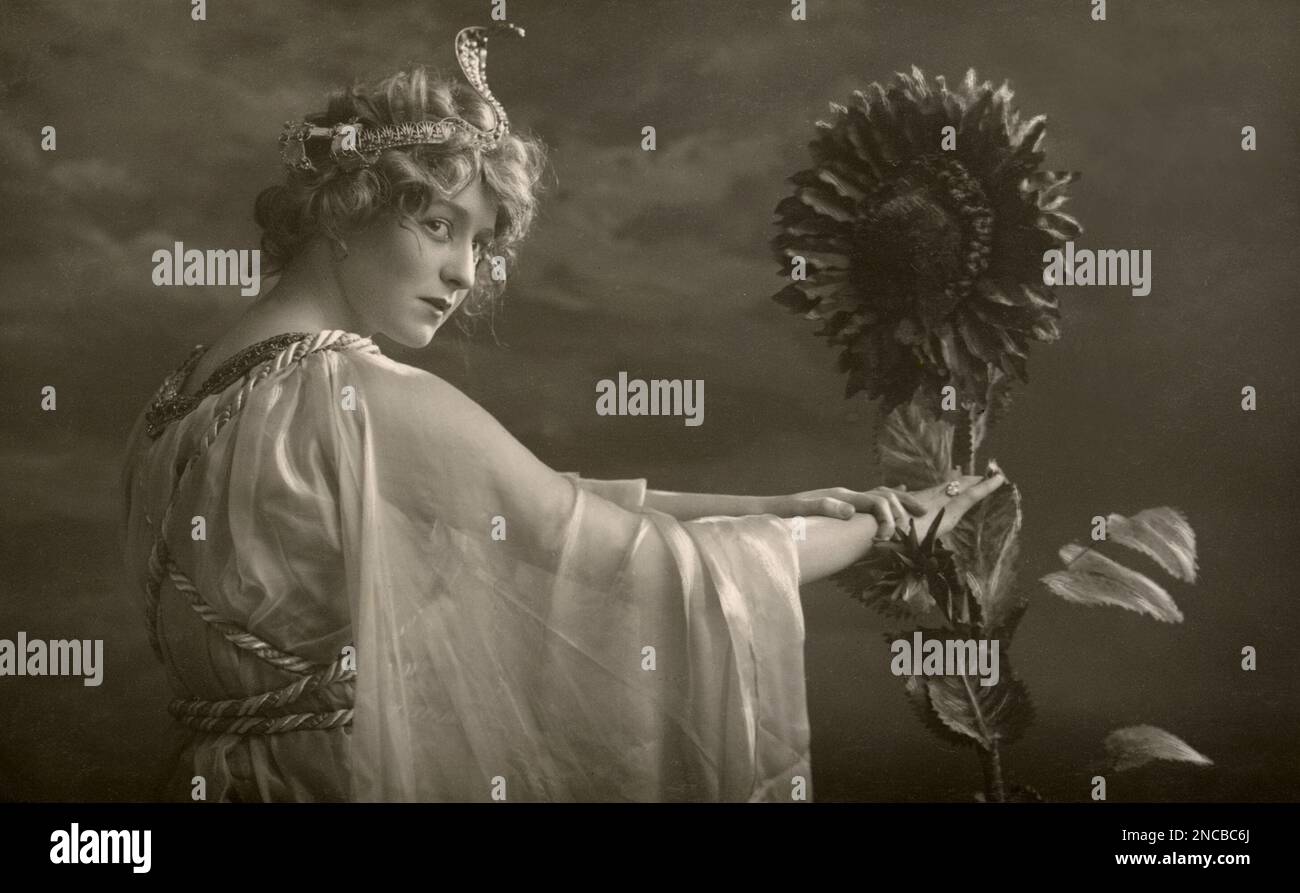 Gabrielle Ray - photo by Foulsham & Banfield (London) - restored from original Rotary 4423 G ...