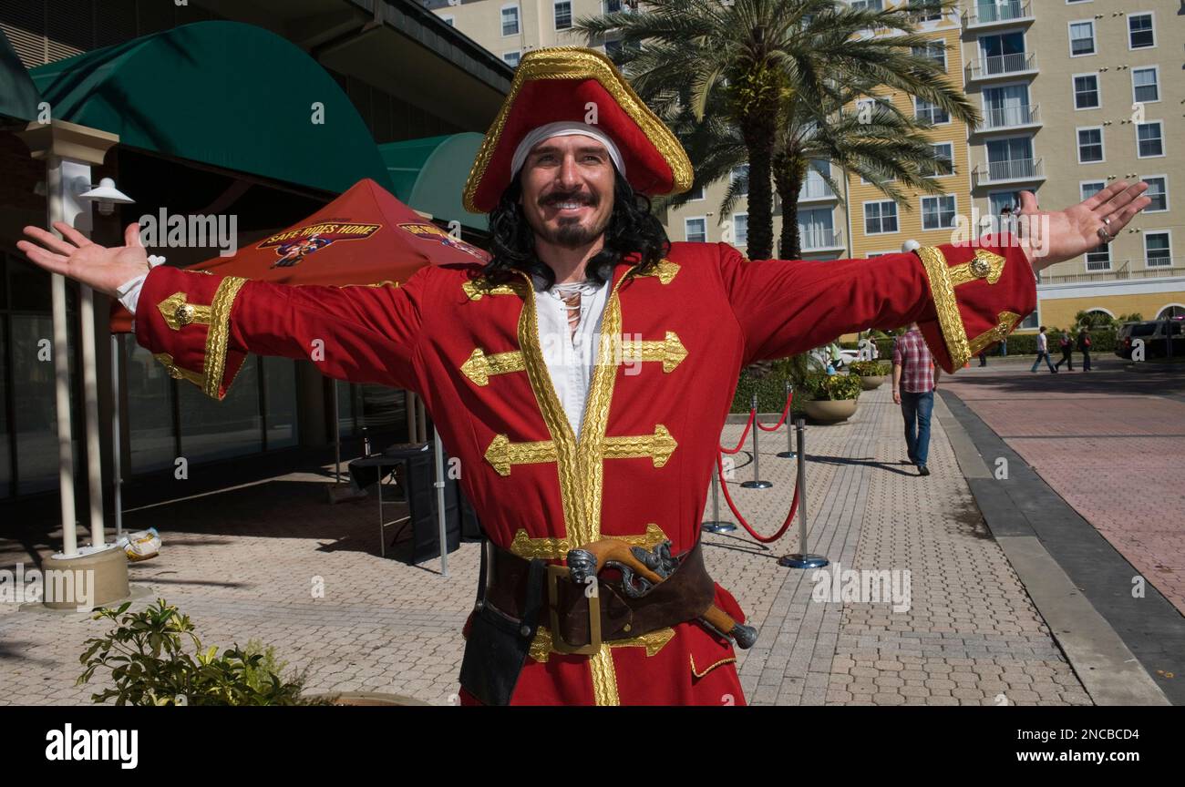 Captain Morgan, who was in town as part of his One Million Poses ...