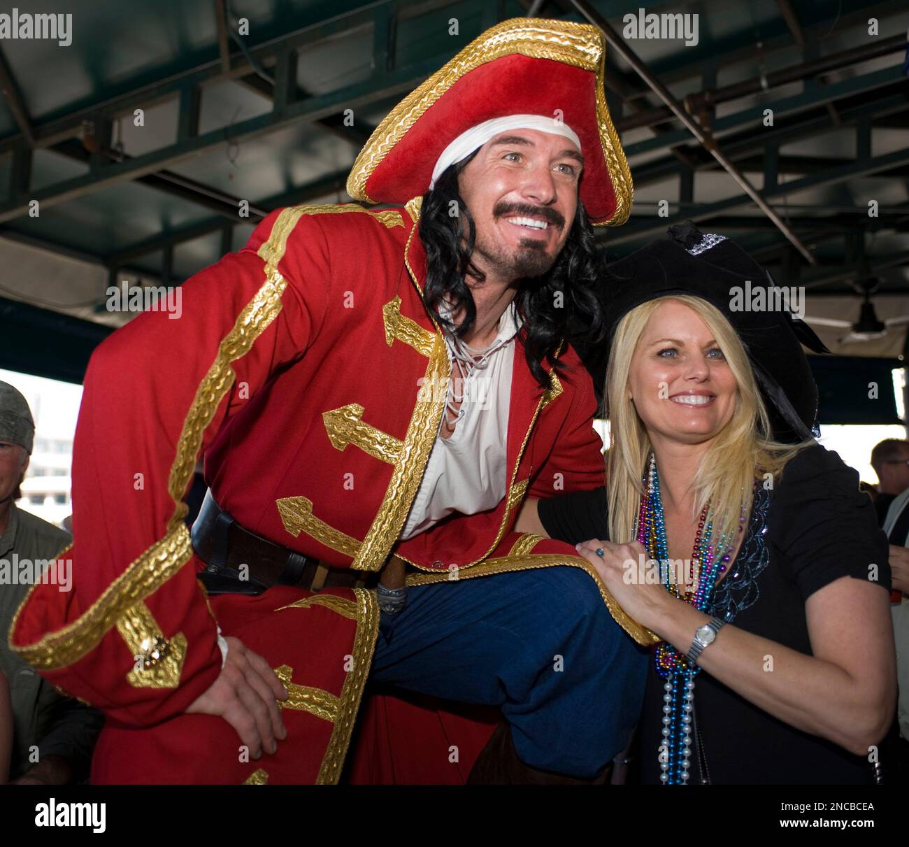 Captain Morgan, who was in town as part of his One Million Poses ...
