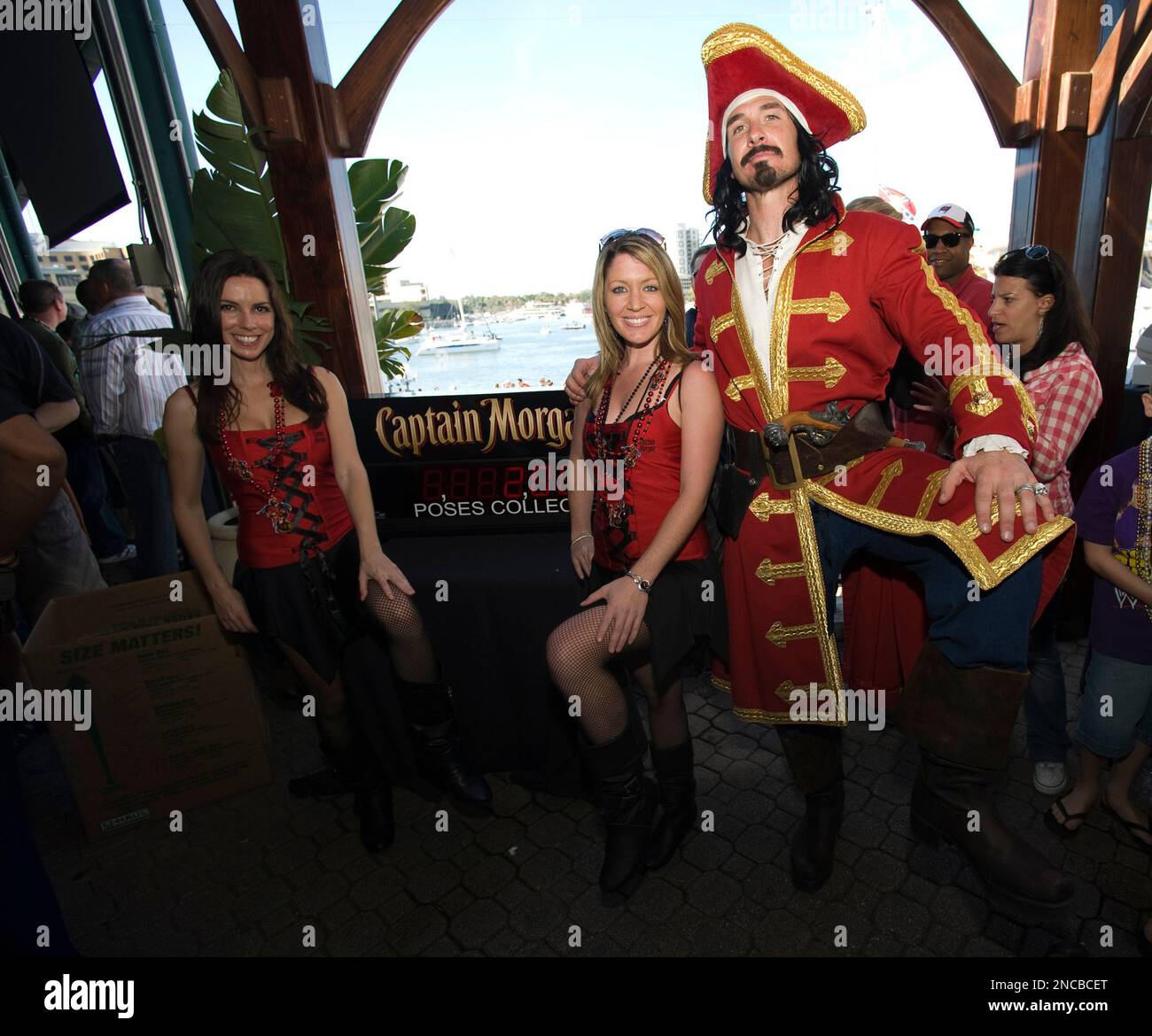 Captain Morgan, who was in town as part of his One Million Poses ...