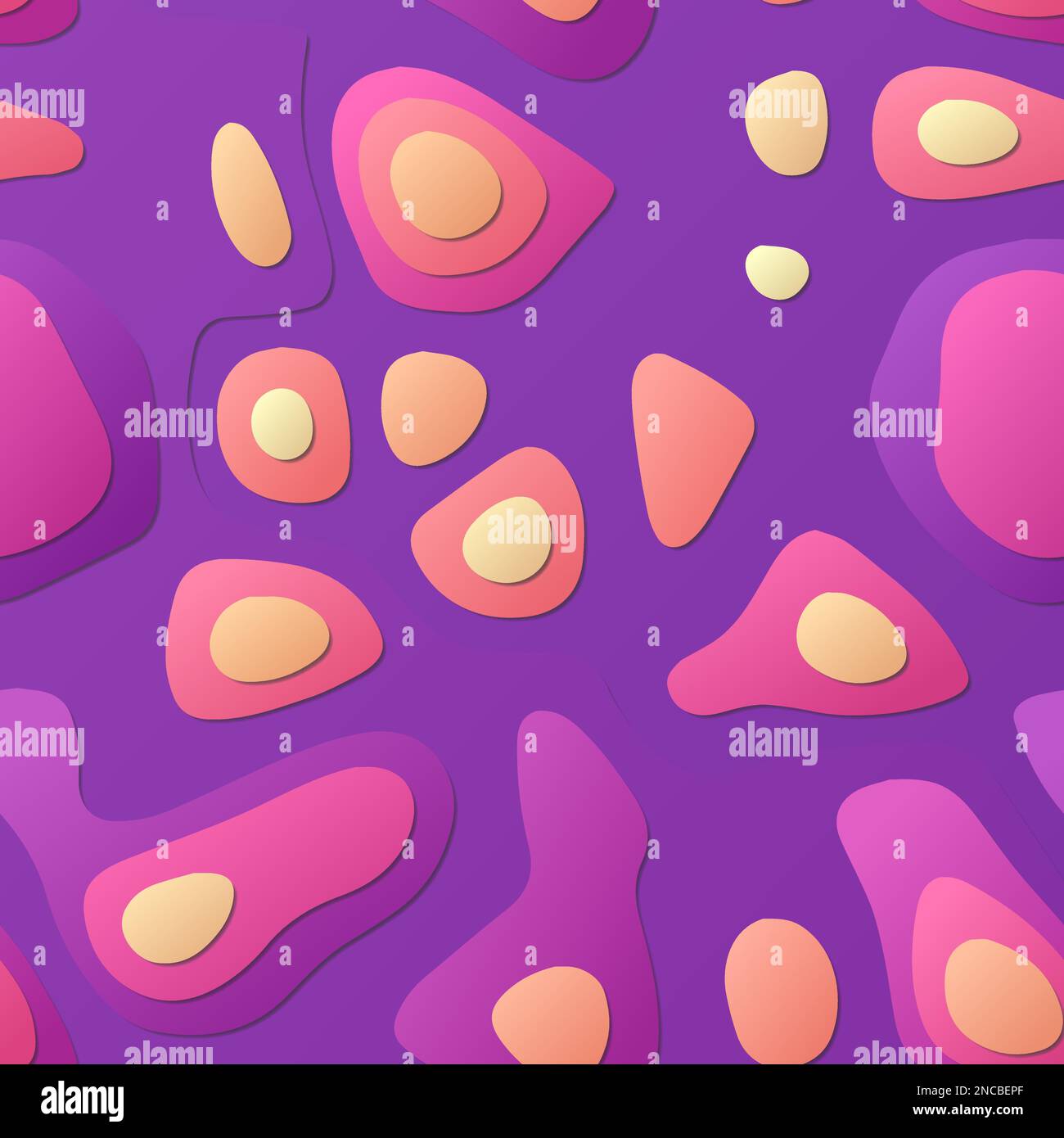 Colorful abstract layers. Papercut style background. Vibrant 3d ...