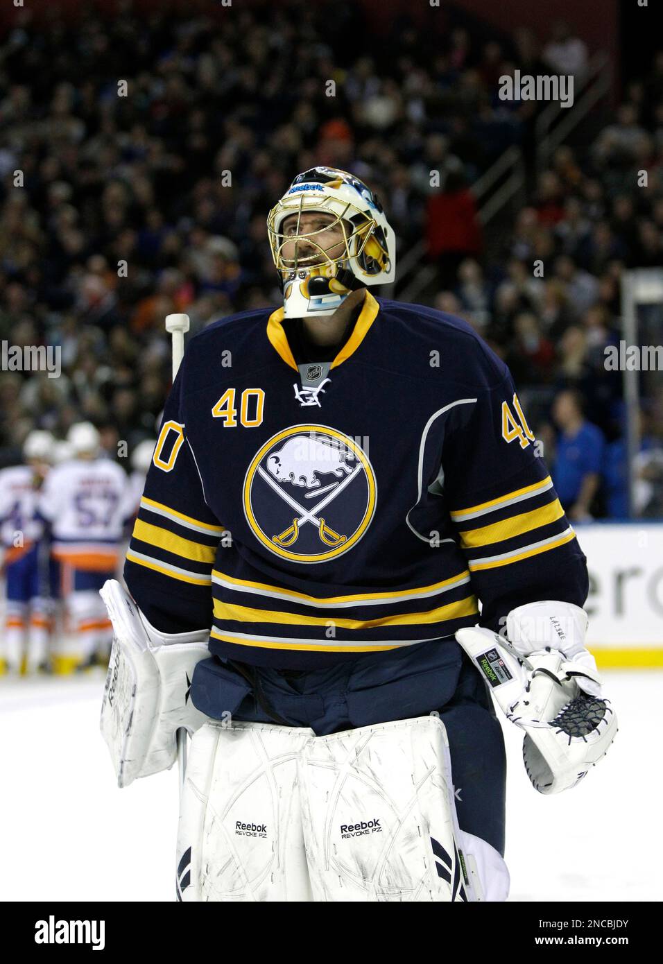 Buffalo Sabres' Patrick Lalime against the New York Islanders during ...