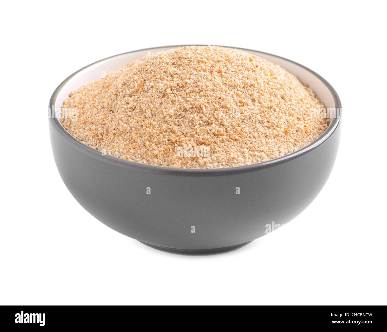 Fresh bread crumbs in bowl isolated on white Stock Photo - Alamy