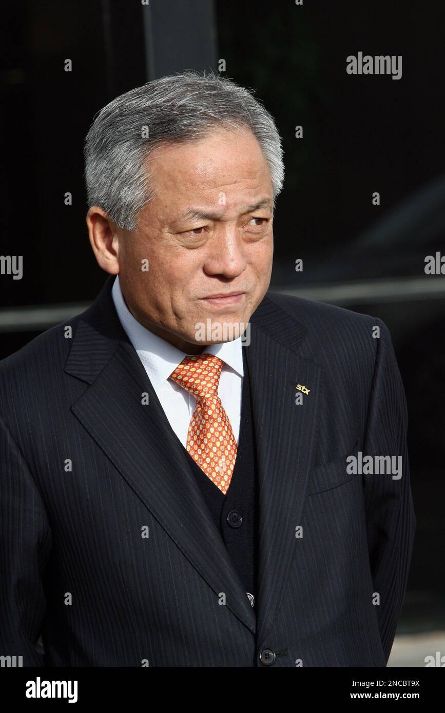 STX Shipbuilding CEO Kang-Sik Rhee, of South Korea, at the Saint ...