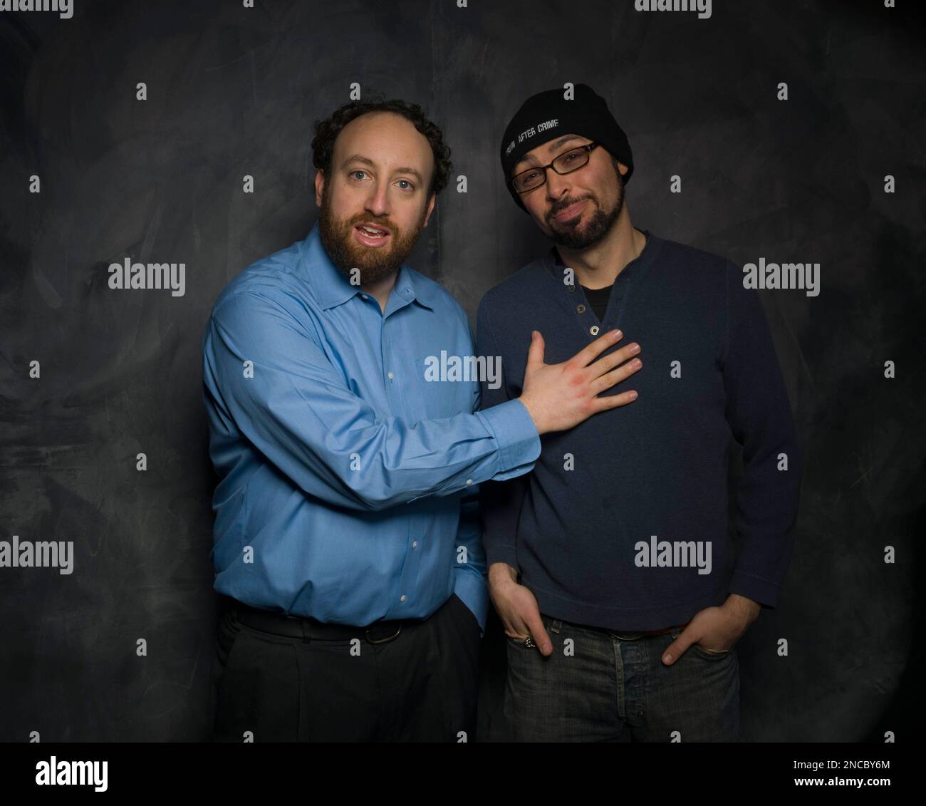 Joshua Safran, left, and director Yoav Potash, of the documentary ...