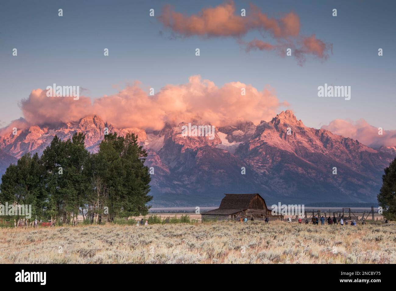 Historic Moulton Barn on Mormon Row at Grand Teton National Park ...