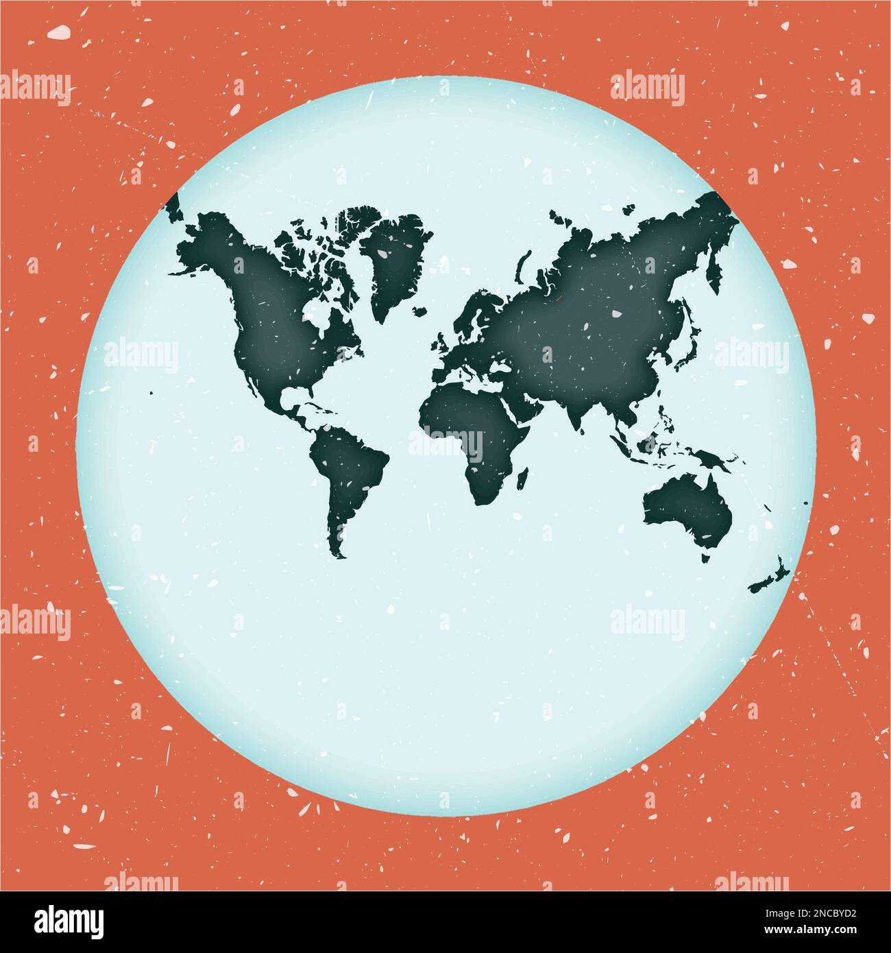 World Map Poster. Lagrange conformal projection. Vintage World shape ...