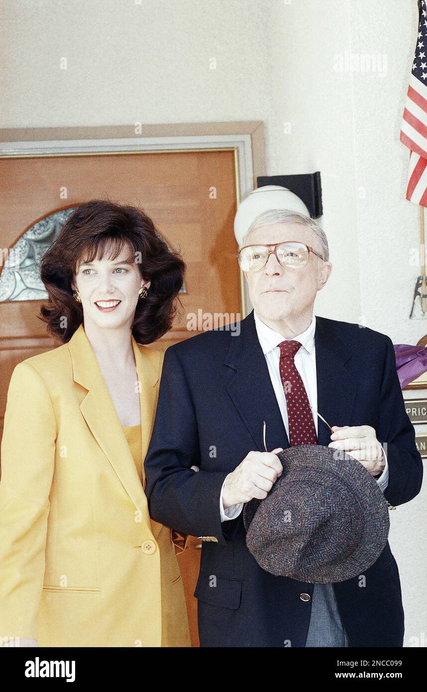 Gene Kelly poses with wife Patricia Ward, May 31, 1992. (AP Photo Stock ...
