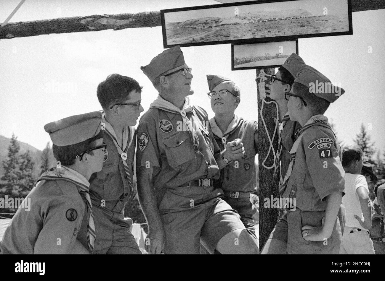 Attending the 7th National Boy Scout Jamboree of America are these ...