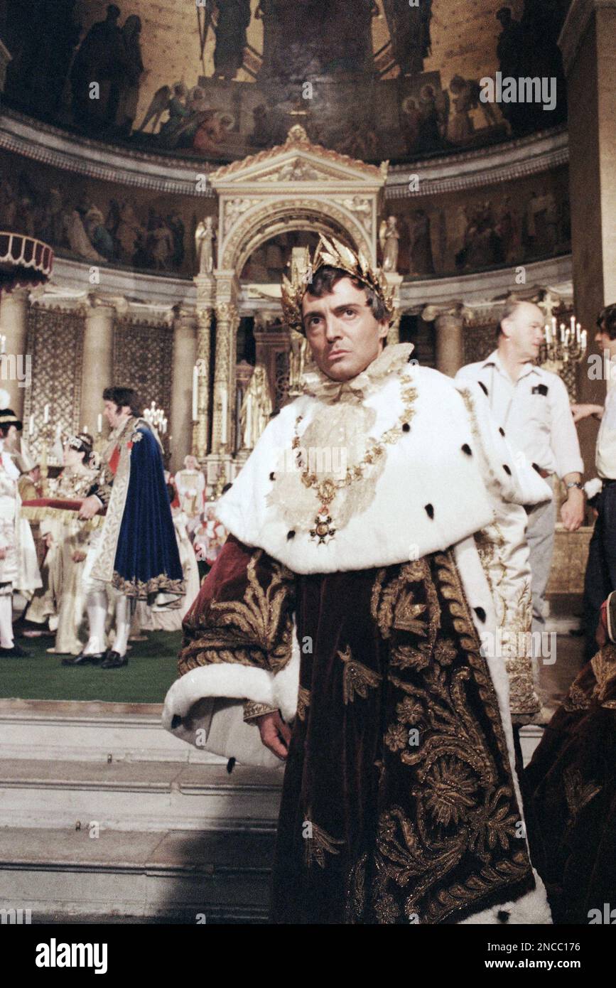 Armand Assante in costume as Napoleon for the filming of "Napoleon and ...