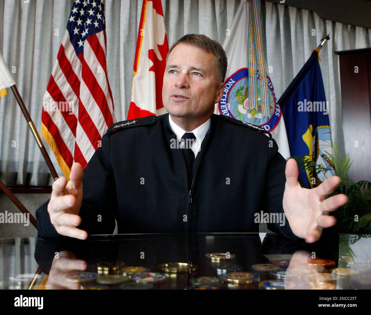 NORAD/Northcom commander Admiral James Winnefeld responds to questions ...