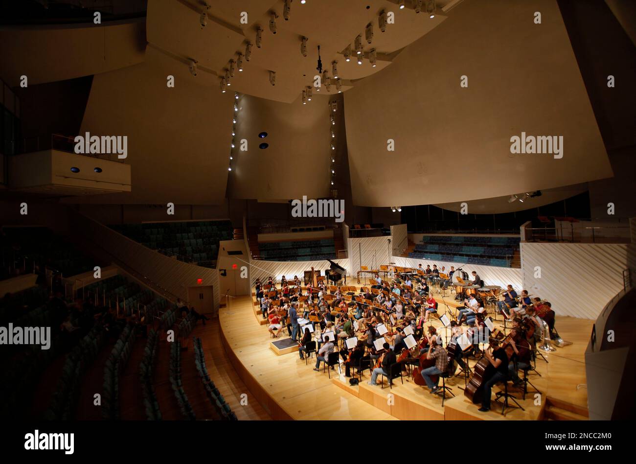 The New World Symphony rehearses at the New World Center, a facility ...