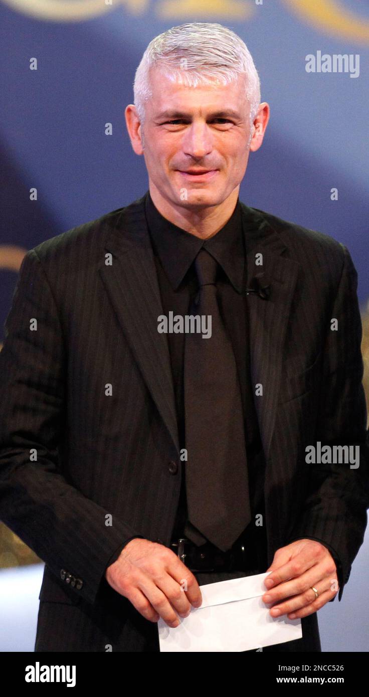 Former soccer player Fabrizio Ravanelli attends the Italian Soccer ...