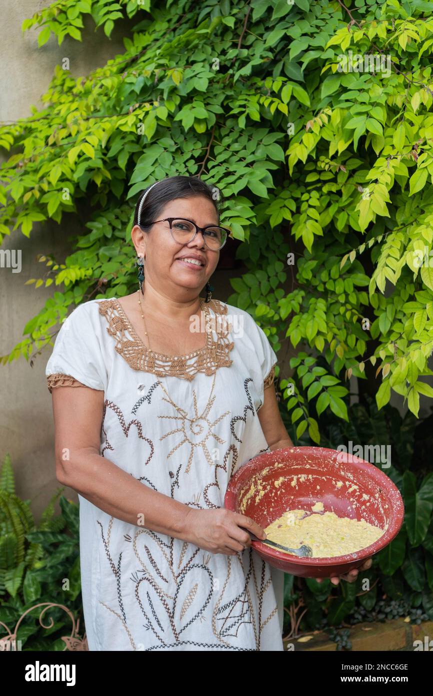 Older Woman Preparing Traditional Food Stock Photo - Alamy