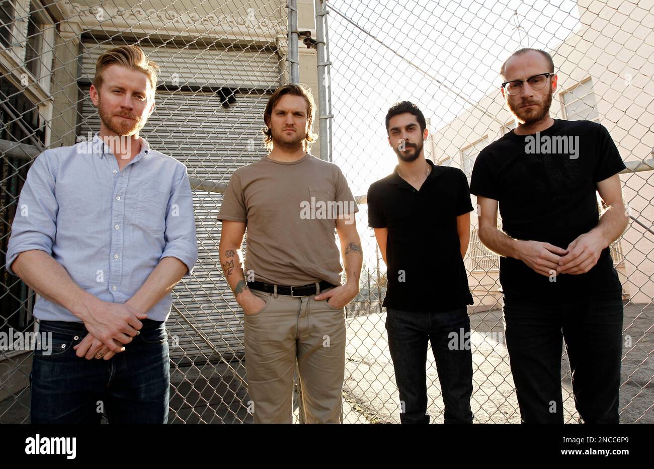 From left, Jonnie Russell, Nathan Willett, Matt Aveiro, and Matt Maust ...