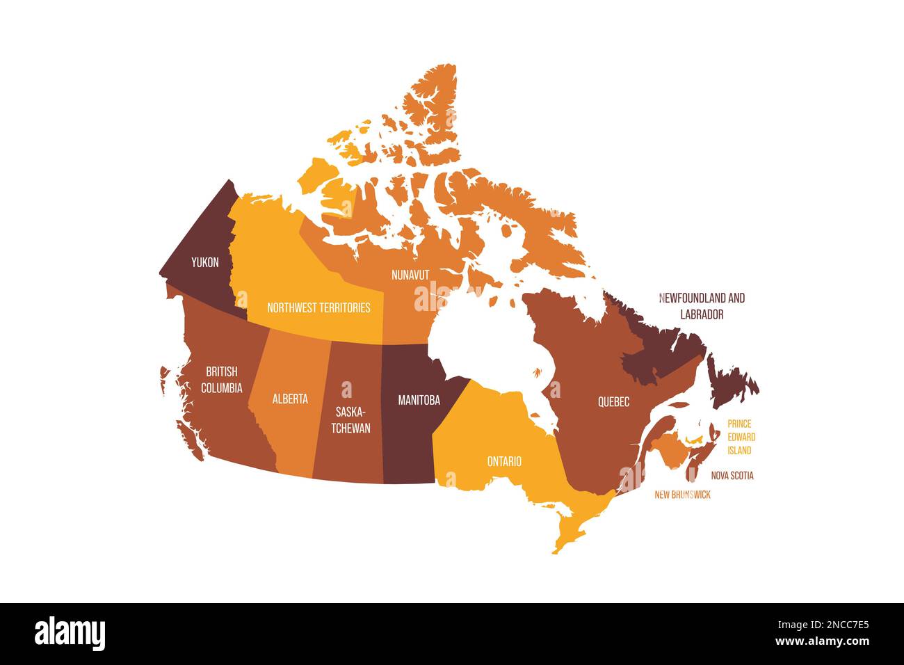 Canada Political Map Provinces