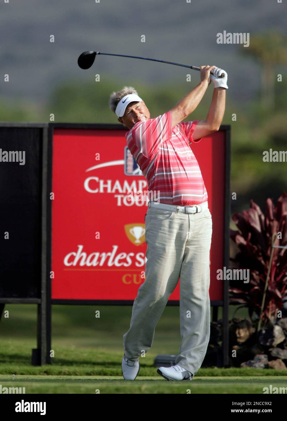 John Cook tees off on the 16th hole during the final round of the ...