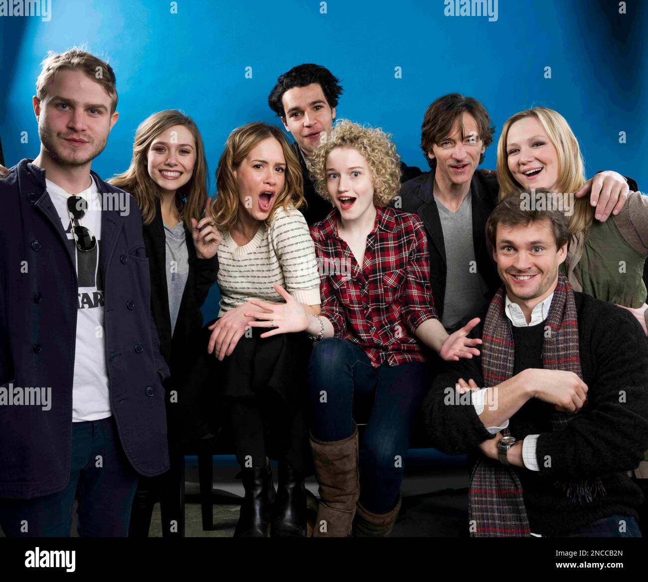 From left, Brady Corbet, Elizabeth Olsen, Sarah Paulson, Christopher ...