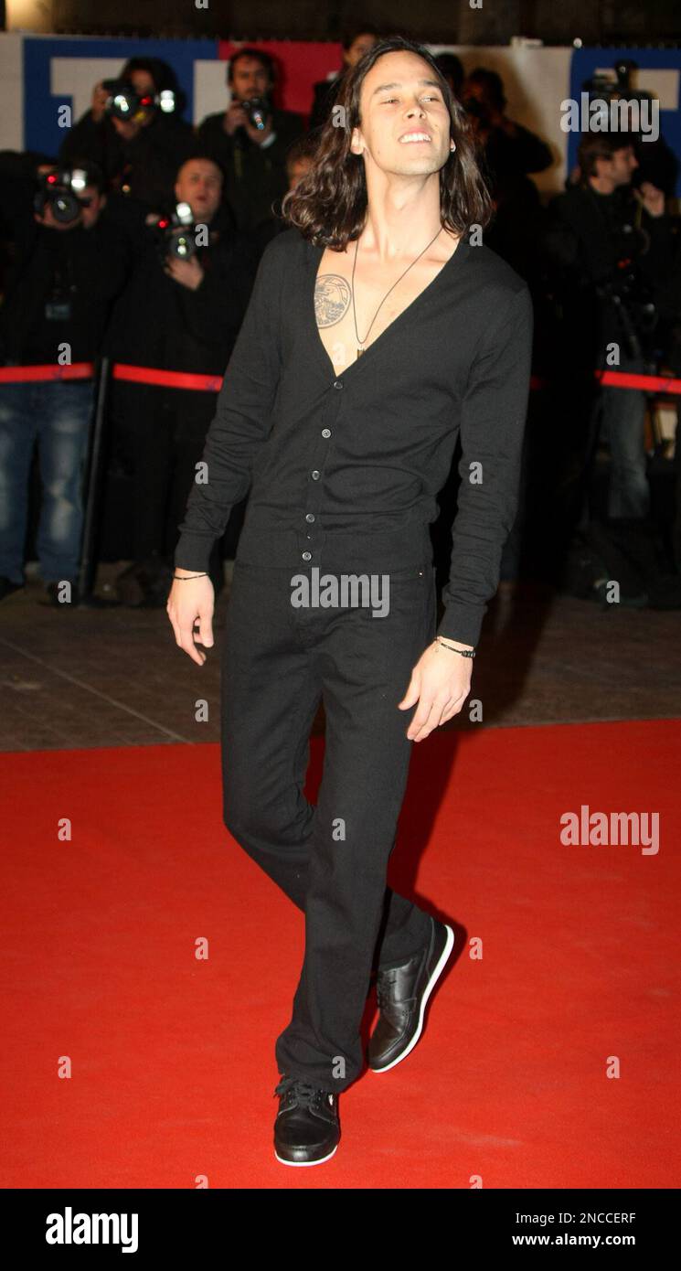 Canadian singer-songwriter Justin Nozuka arrives at the Cannes festival ...