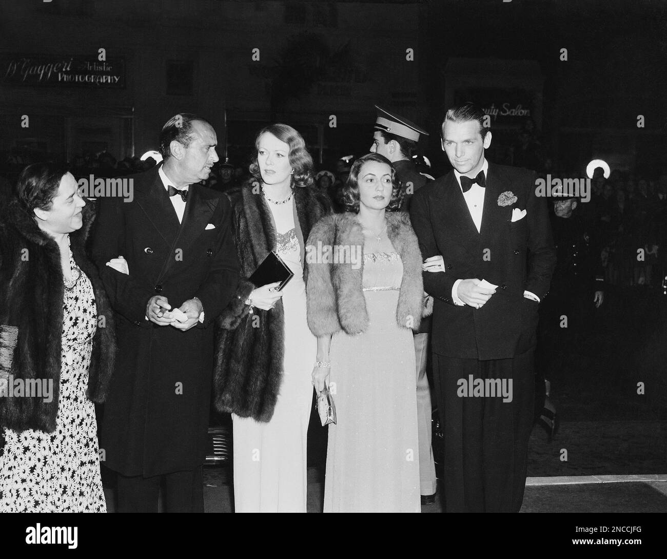 The Douglas Fairbanks, both senior and junior, as they attended a ...