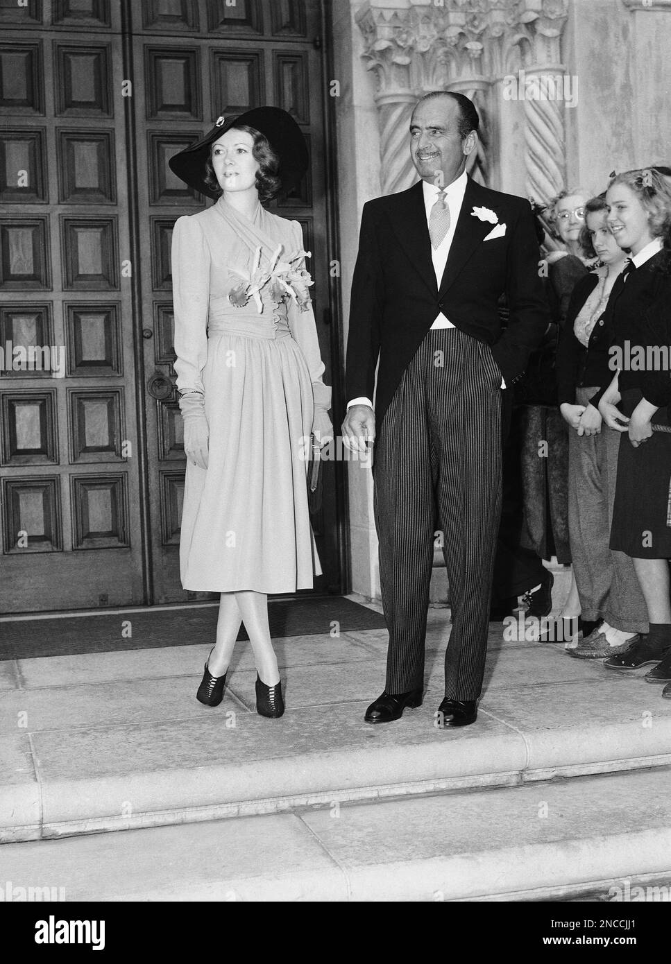 Douglas Fairbanks Sr., former screen actor, and his wife, the former ...