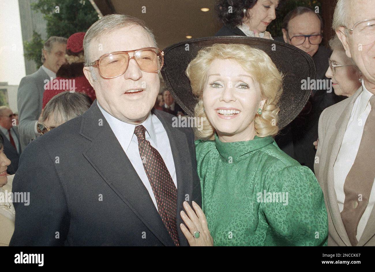 Actor Gene Kelly with Debbie Reynolds in Los Angeles on Feb. 15, 1984 ...