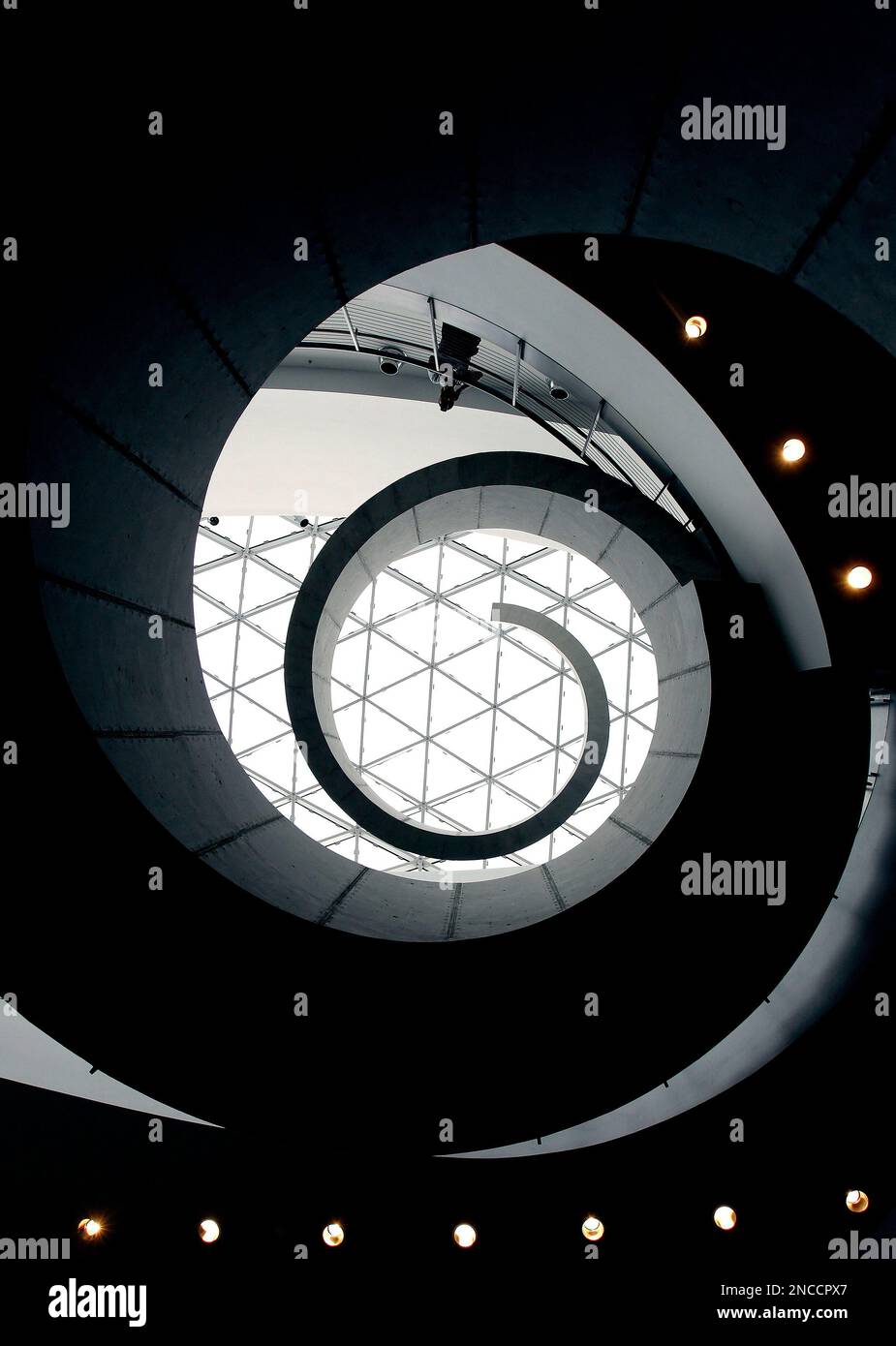 This Monday, Jan. 10, 2011 photo shows the spiral staircase at the ...