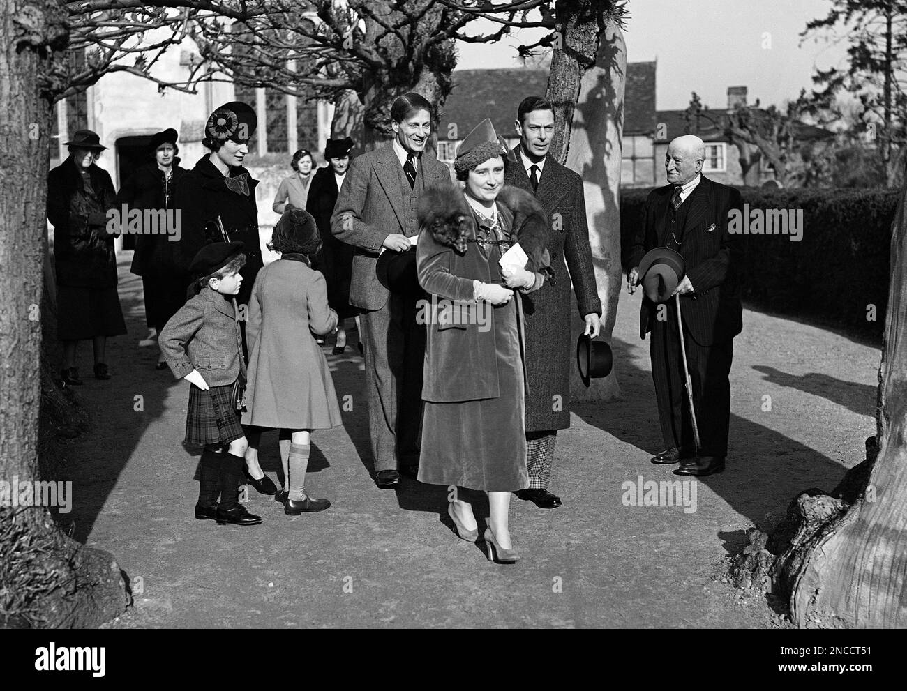 Britain's Queen Elizabeth attended worship with King George VI at the ...