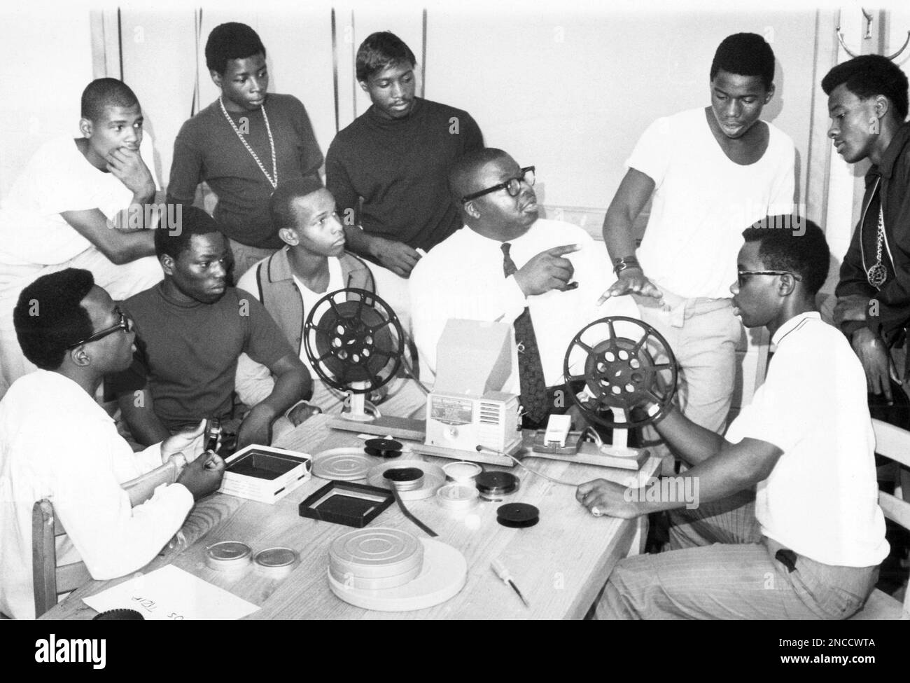 Members of the 12th and Oxford Gang of Philadelphia, edit a black power ...