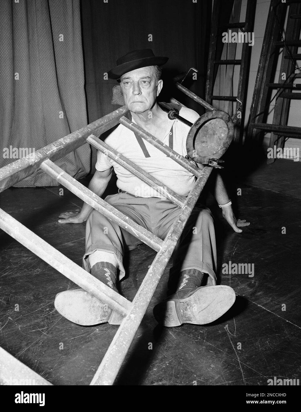 Buster Keaton, 60, the sad-faced comedian shown in Los Angeles on Oct ...