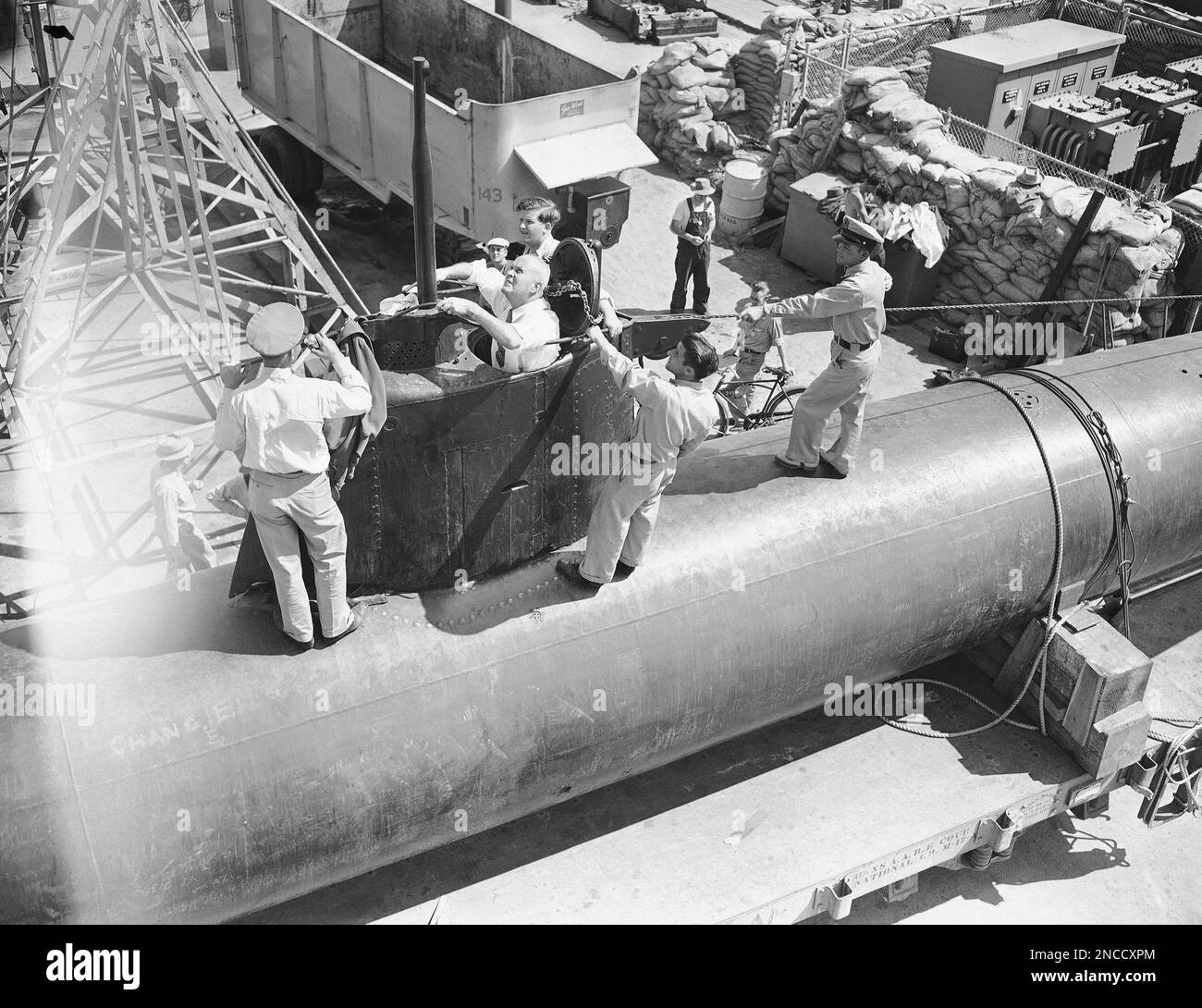 Newspapermen were invited to Mare Island, California on Sept. 15, 1942 ...