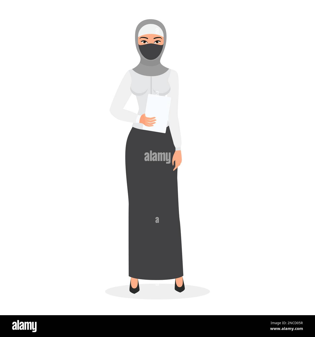 Modern arabic business woman wearing hijab. Islamic office lady worker ...