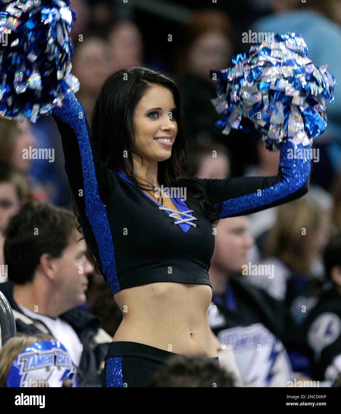 during an NHL hockey game in Tampa, Fla., Friday, Jan. 14, 2011.(AP ...