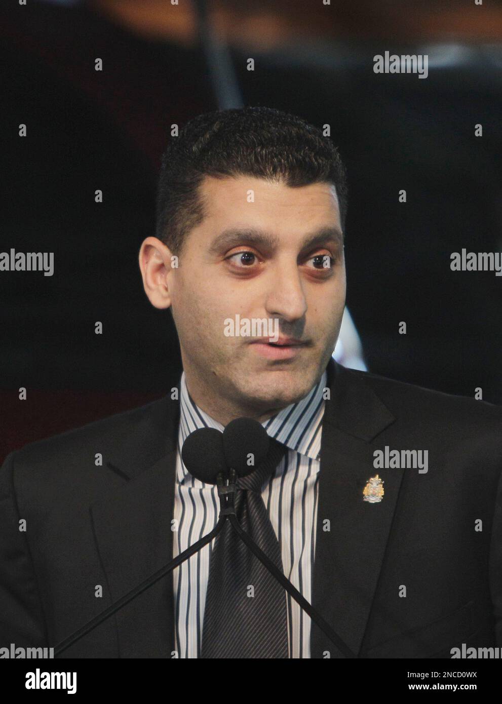 Windsor Mayor Eddie Francis is seen at a news conference at the Windsor ...