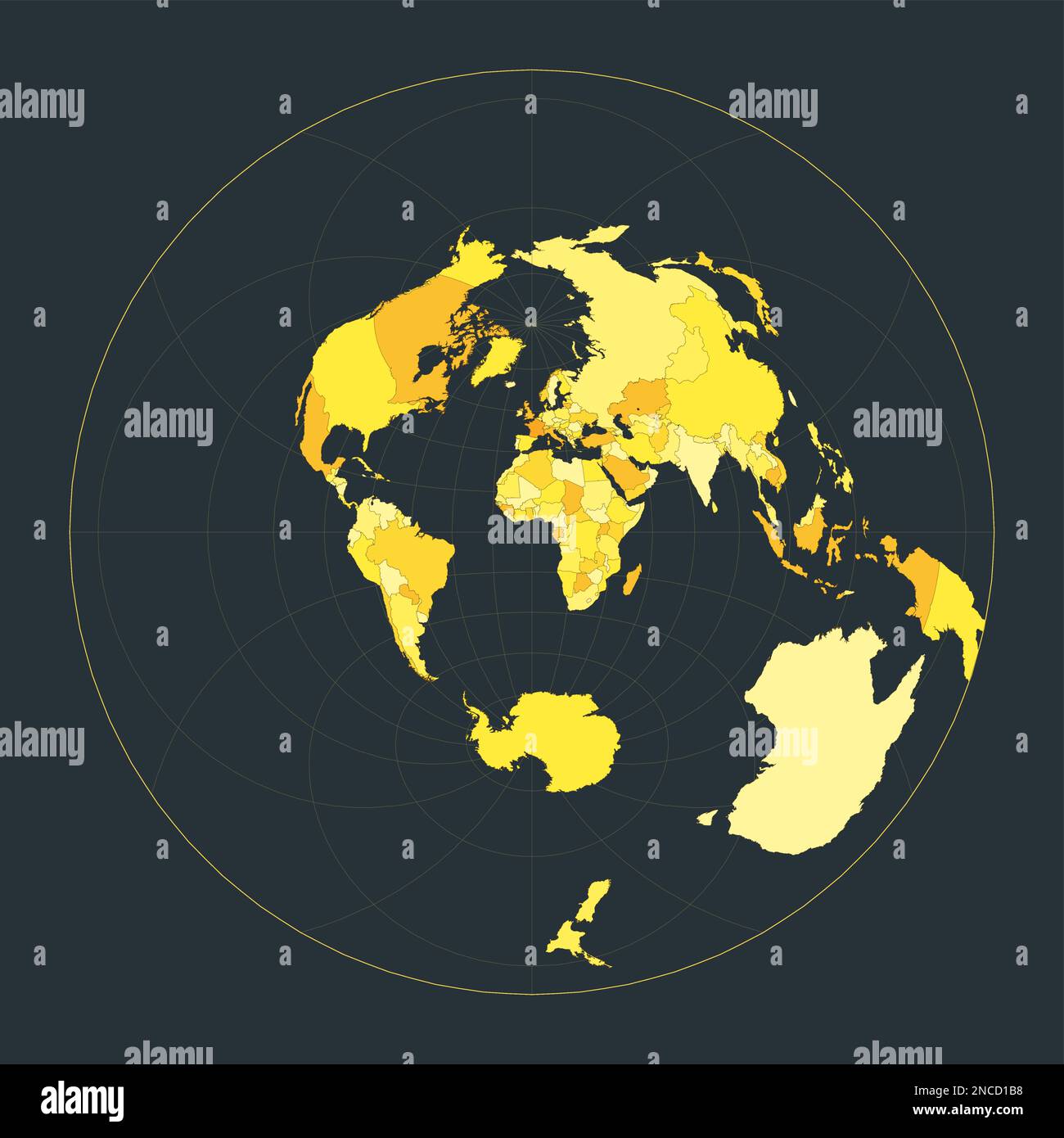 Azimuthal vector vectors hi-res stock photography and images - Alamy