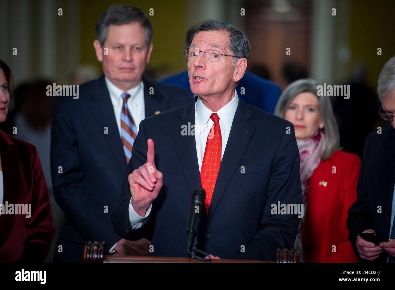 United States Senator John Barrasso (Republican of Wyoming) offers ...