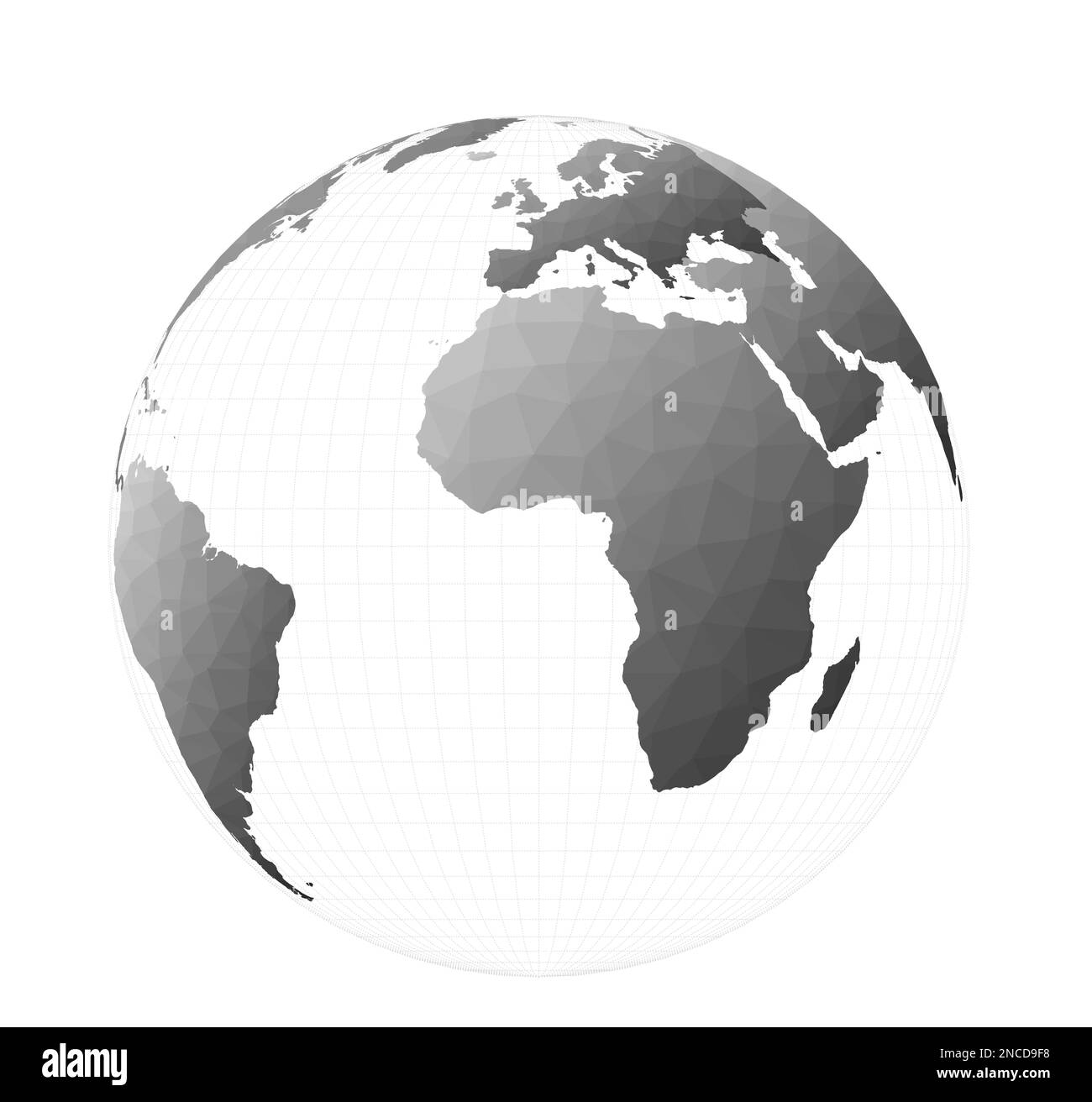 World map. Orthographic projection. Beautiful vector illustration Stock ...