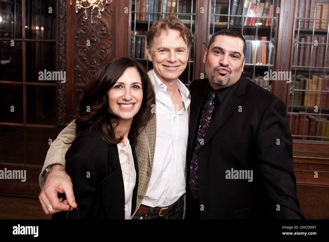 From left, Roanne Goldsmanm, actor Bruce Greenwood and Stephen Shinn in ...