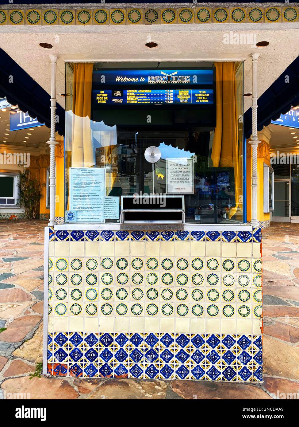 Box office at Fox Theater in Westwood, Los Angeles Stock Photo - Alamy