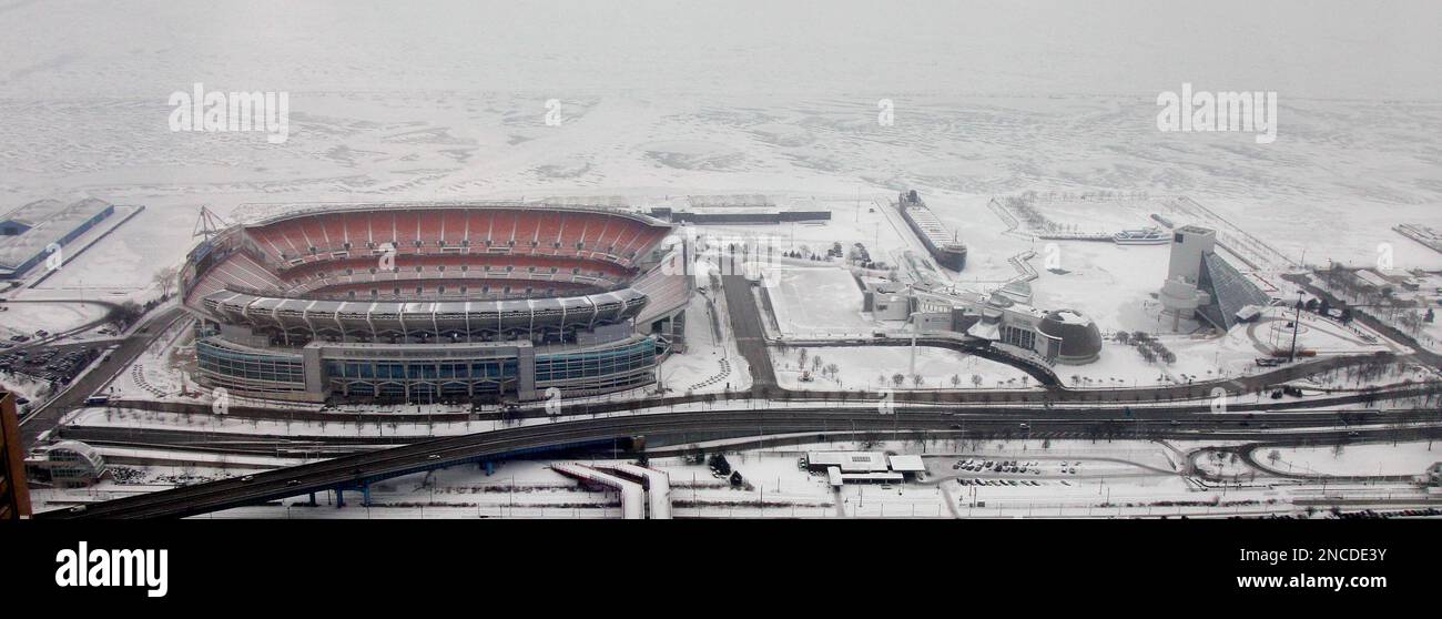 From left, Cleveland Browns Stadium, the U.S.S. Cod submarine and the ...