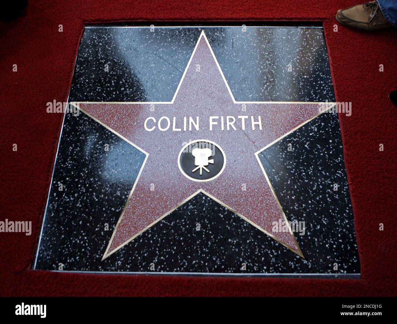 British actor Colin Firth's new star on the Hollywood Walk of Fame is ...