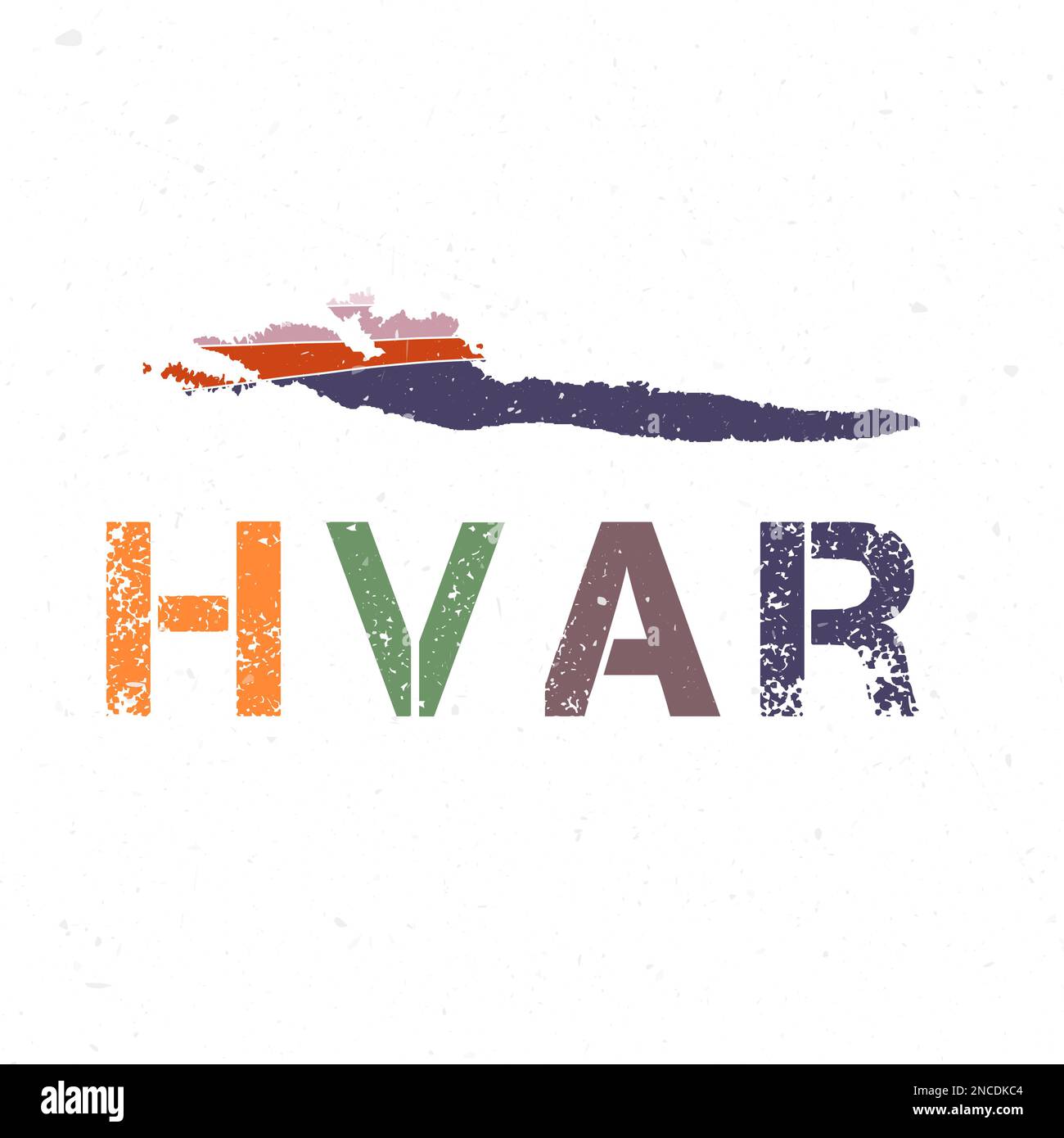 Hvar map Cut Out Stock Images & Pictures - Alamy